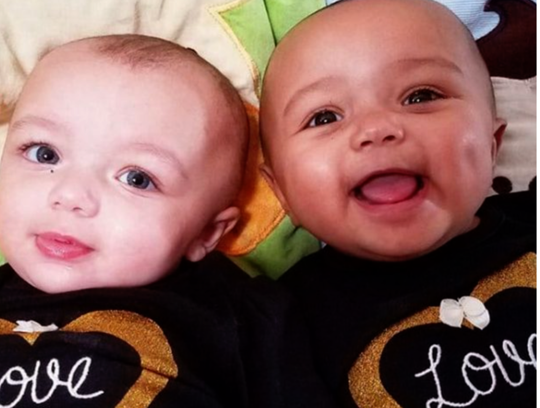 Very rare mixed-race twins were born in Illinois and “no one believes ...
