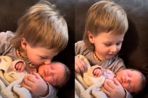Kade Embraces New Role, Nurturing And Getting To Know Baby Sister Reese ...