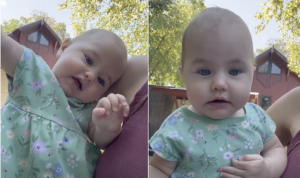 Positive of the day! Baby Sunny has started talking, and now we can’t ...