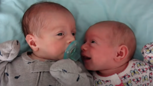 NEWBORN TWIN PACIFIER FIGHT | All Amazing Babies